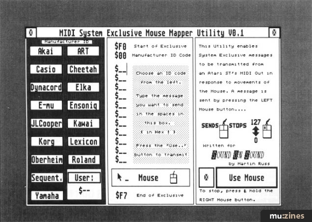 Everything You Ever Wanted To Know About System Exclusive (SOS Oct 89)