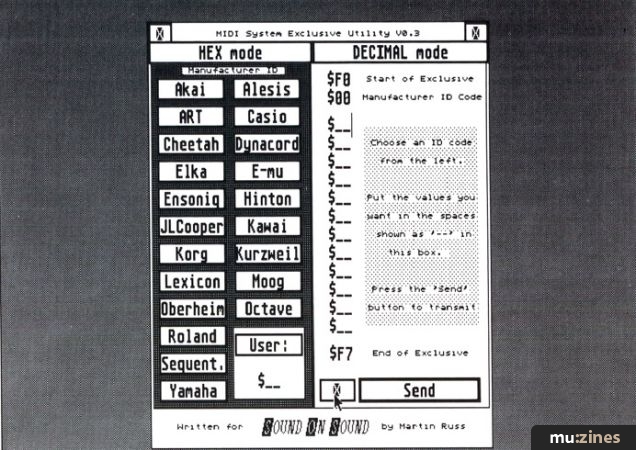 Everything You Ever Wanted To Know About System Exclusive (SOS Oct 89)